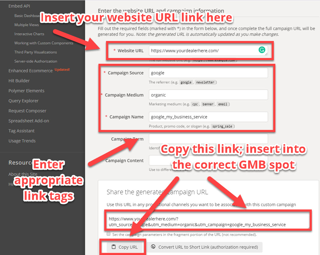 How to Add UTM Tags to your GMB Listing - Dealer Teamwork